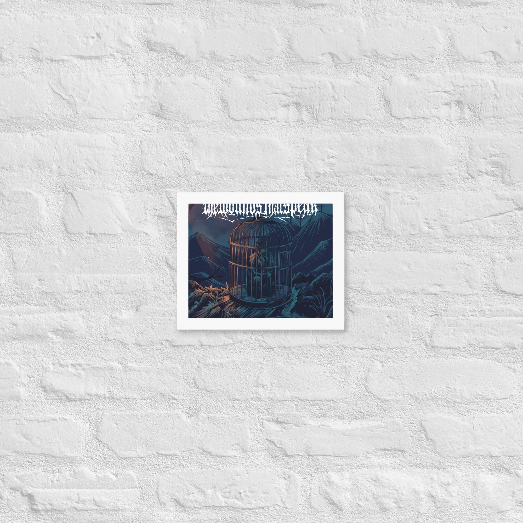 "Buried To Breathing" EP Art Framed poster – THE WOUNDS THAT SPEAK Merch